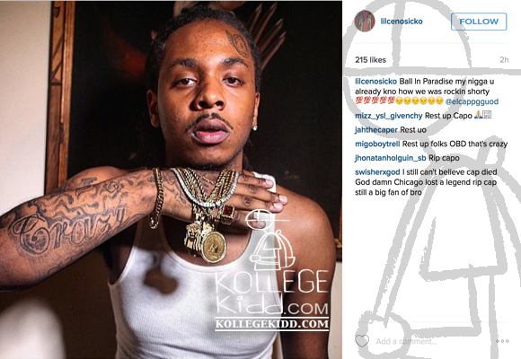 Chicago Hip Hop Community Mourns Tragic Death Of Glo Gang Artist Capo ...