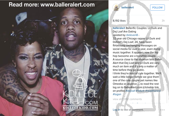 Dej Loaf’s Rumored Girlfriend Sneak Disses Relationship With Lil Durk ...