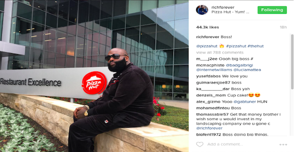 Rick Ross Signs Endorsement Deal With Pizza Hut – Welcome To ...