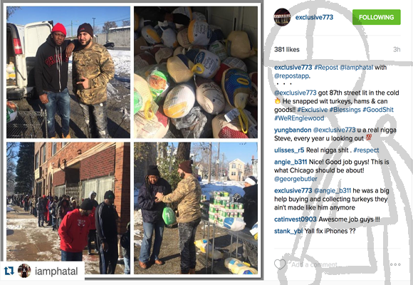 Exclusive773 Holds 3rd Annual Turkey Drive In South Side Chicago ...