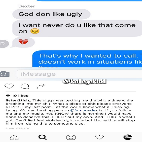Famous Dex In Jail After Beating Girlfriend – Welcome To KollegeKidd ...